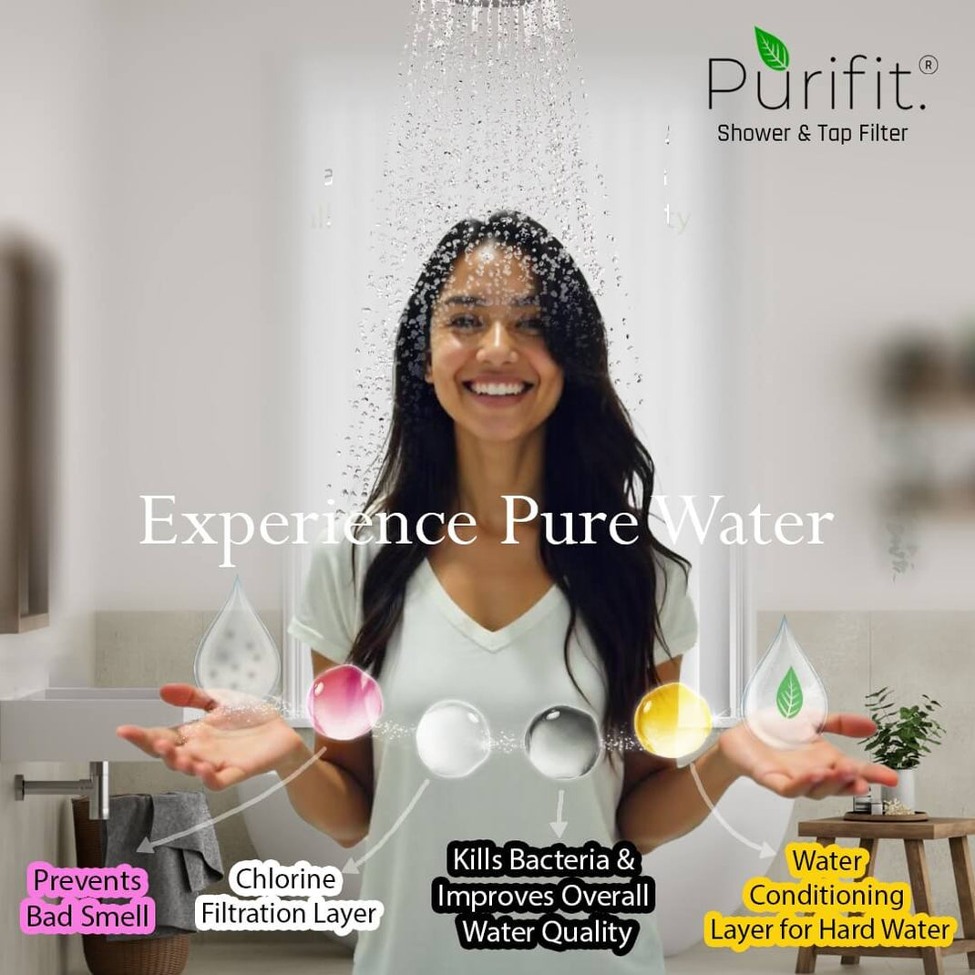 15 Stage Shower and Tap Filter for Hard Water | Purifit